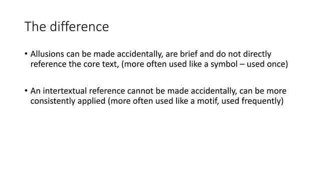 Allusions and Intertextuality in Novels | PPTX | Fiction | Books and ...
