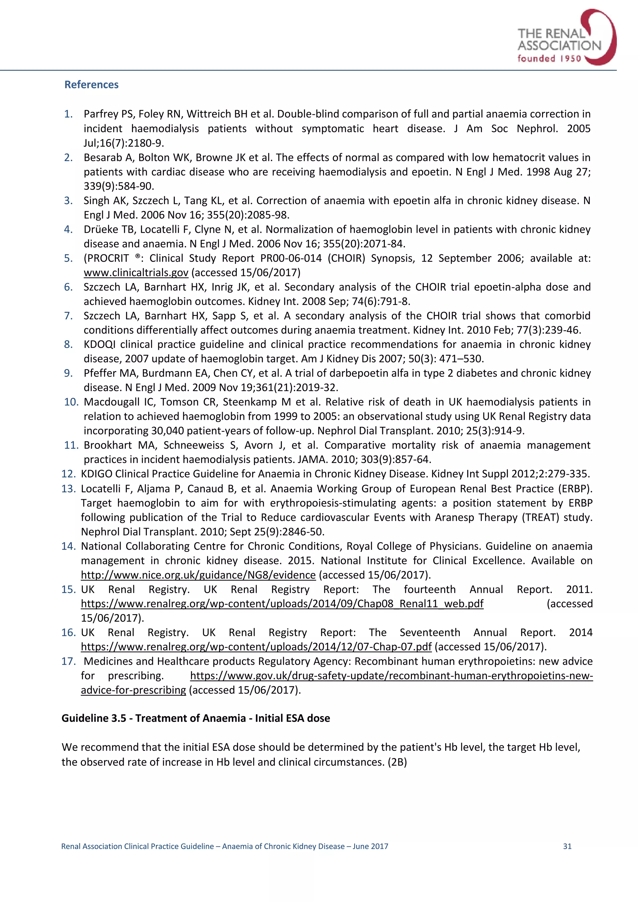 2017 anemia-guidelines | PDF