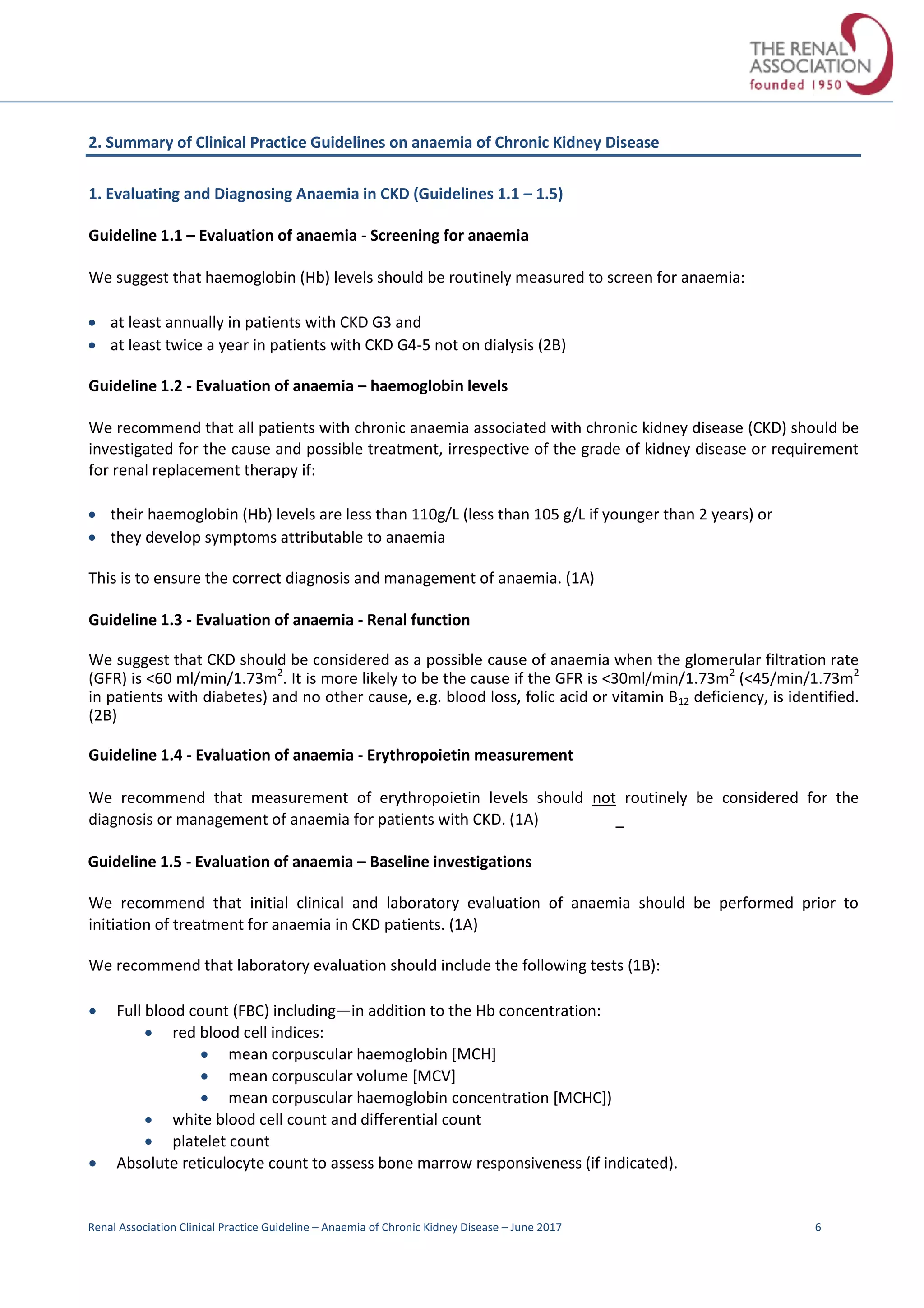 2017 anemia-guidelines | PDF