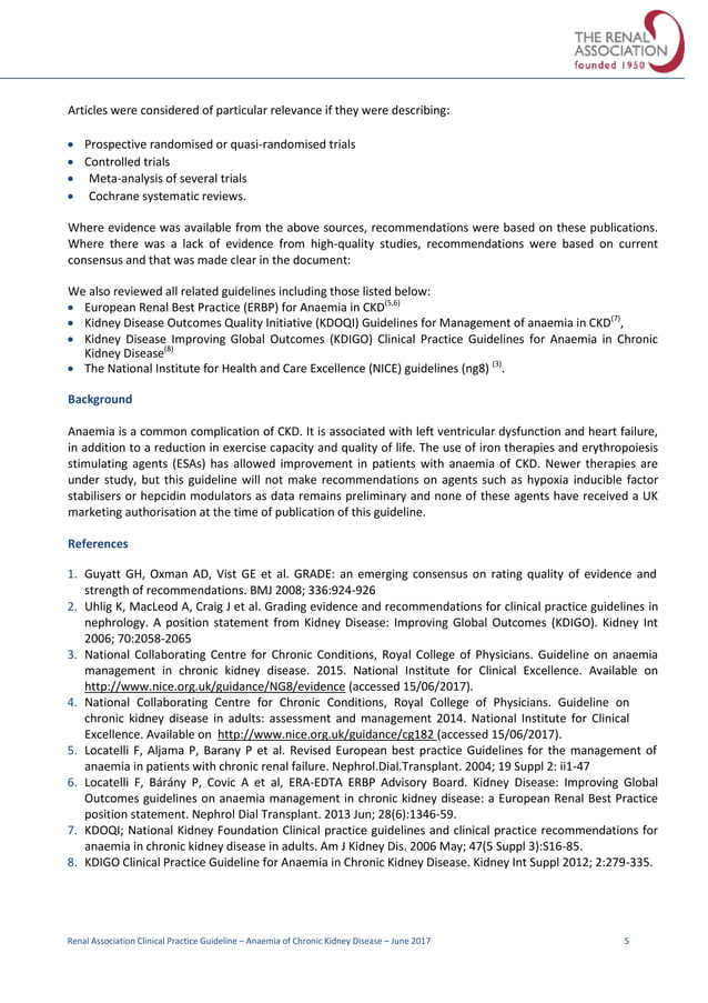 2017 anemia-guidelines | PDF