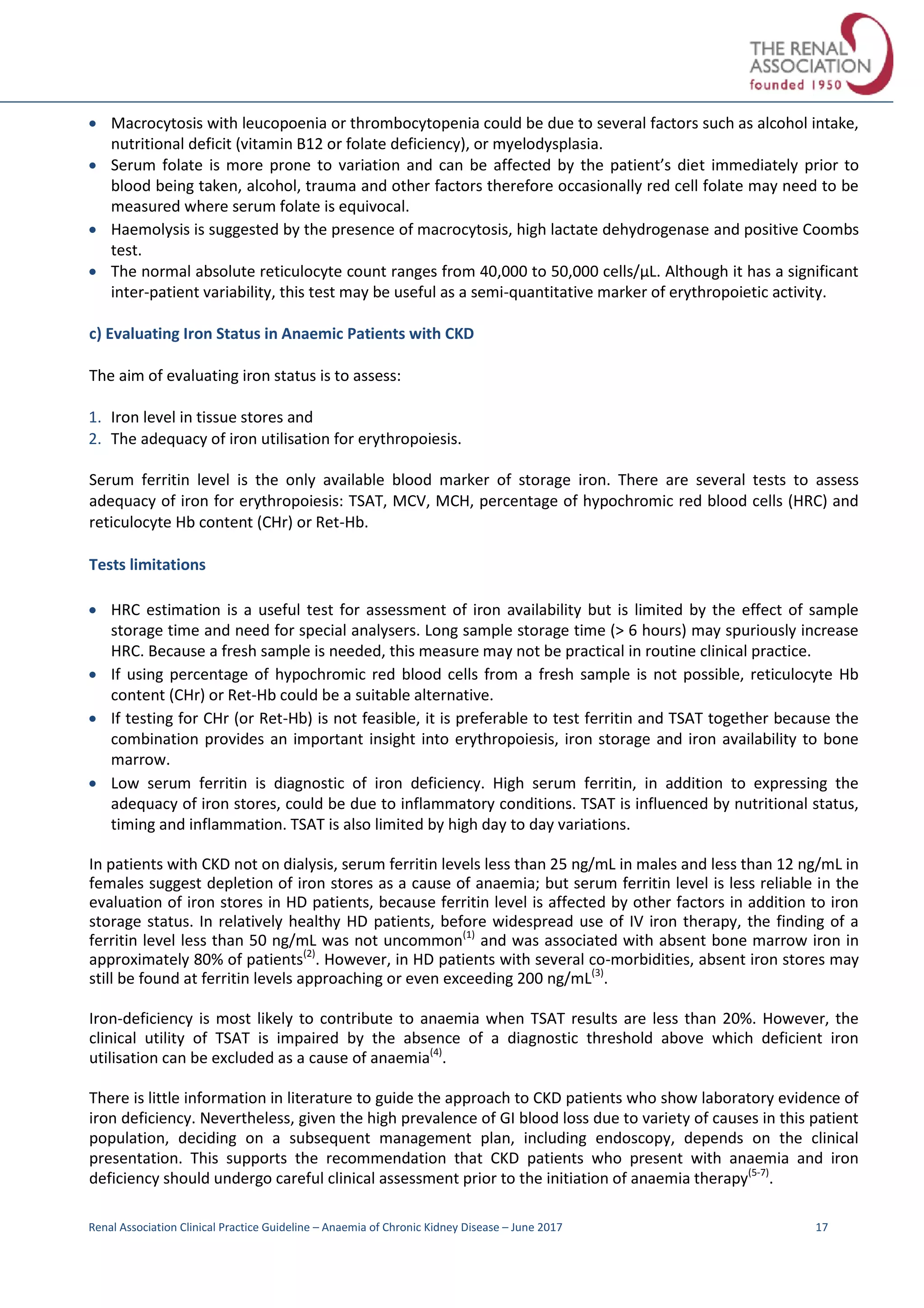 2017 anemia-guidelines | PDF