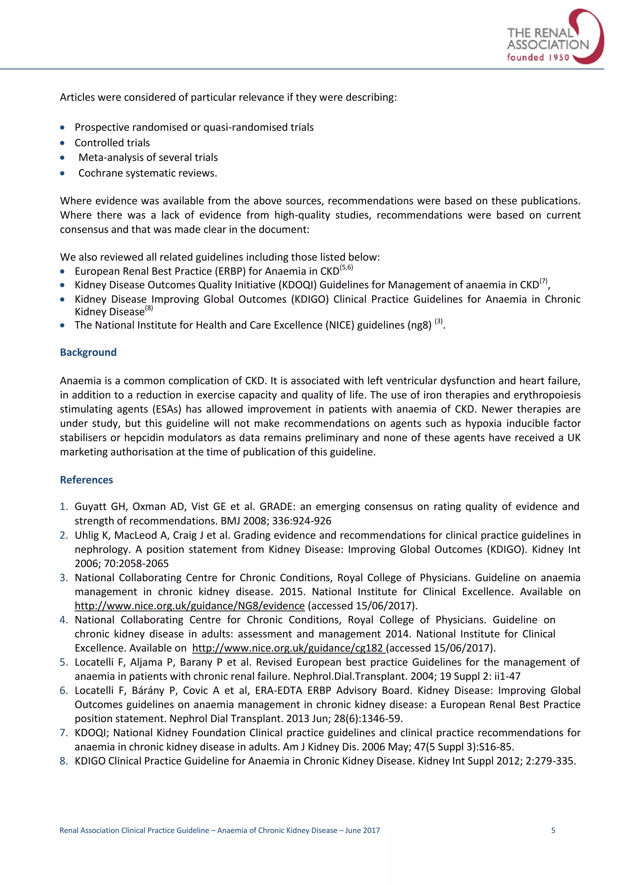 2017 anemia-guidelines | PDF
