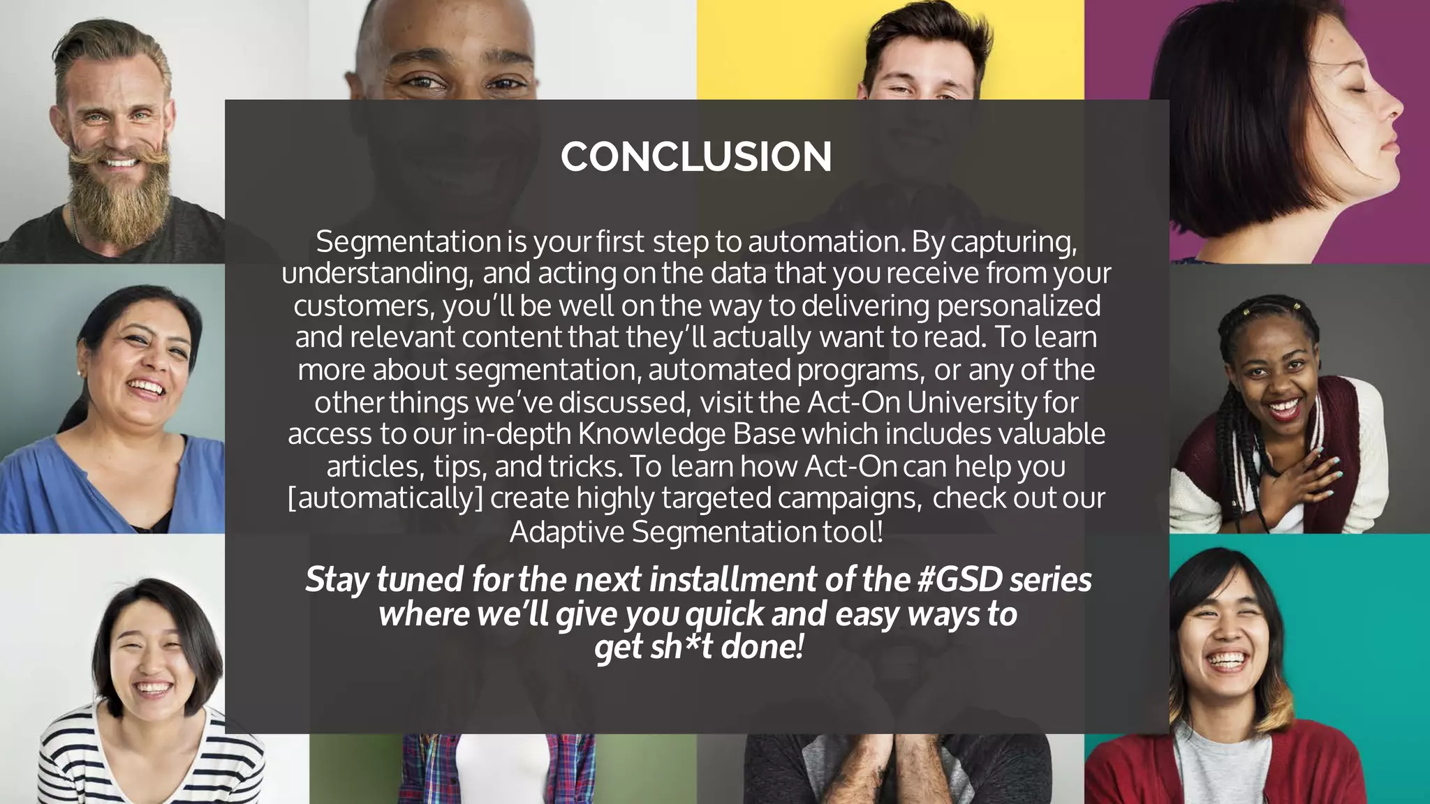Segmentation in 3 Easy Steps | PPT