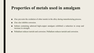 amalgam in dental applications | PPTX | Oral care | Personal Care