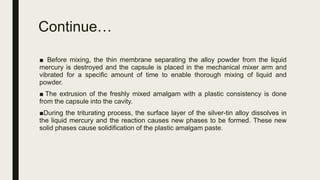 amalgam in dental applications | PPTX | Oral care | Personal Care