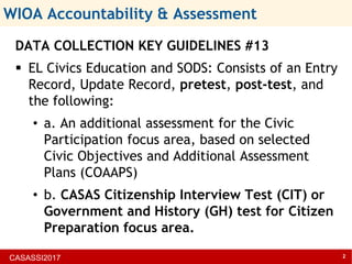 CASAS Assessments for Citizenship Preparation | PPT