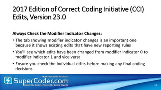 2017 cci-edits-webinar-final | PPT