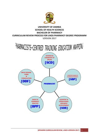 2017 curriculum for pharmacy degree at unza - 2017 | PDF