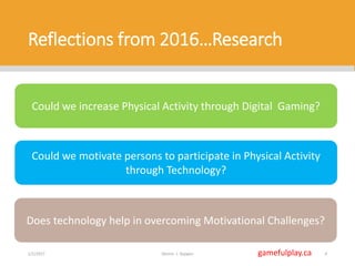 #Gamification of Physical Activity : Perspectives for 2017 | PPTX ...