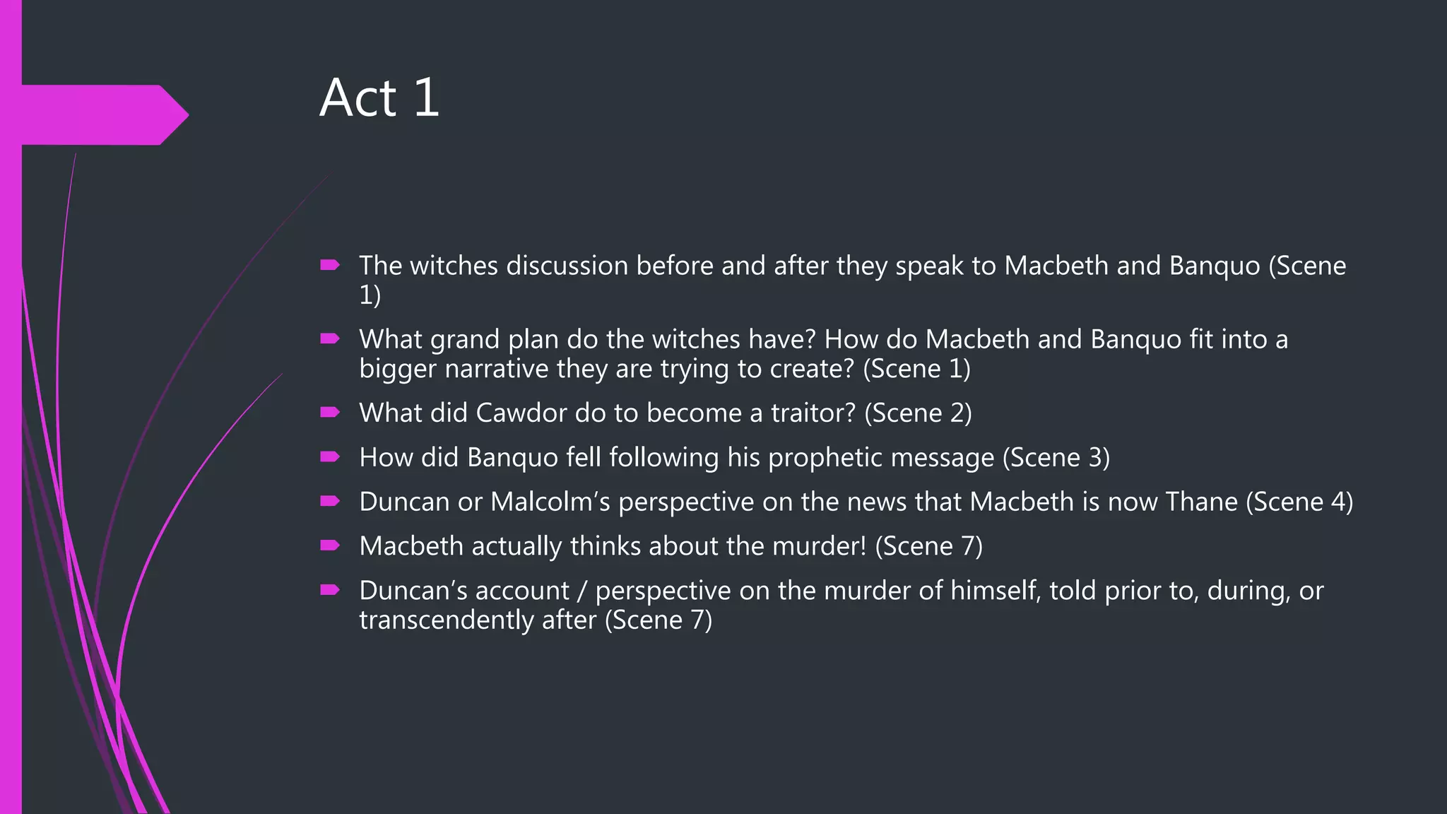 Gaps and Silences in the narrative of william shakespeare's Macbeth | PPTX