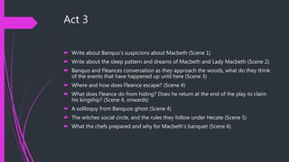 Gaps and Silences in the narrative of william shakespeare's Macbeth | PPTX