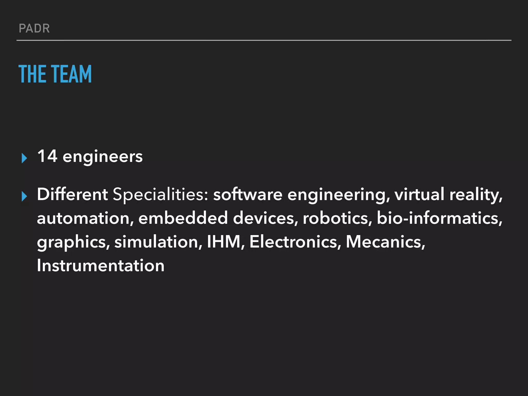 PADR - Engineering for Reseach | PPT