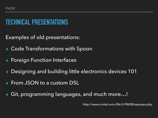 PADR - Engineering for Reseach | PPT