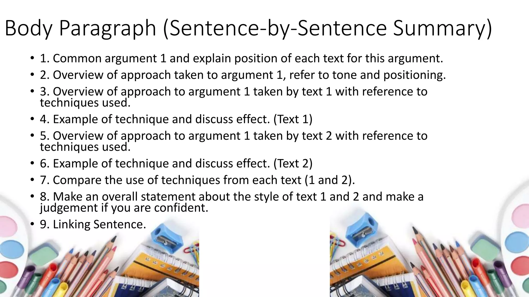 Language Analysis Structure - For Language Analysis Essay (English ...