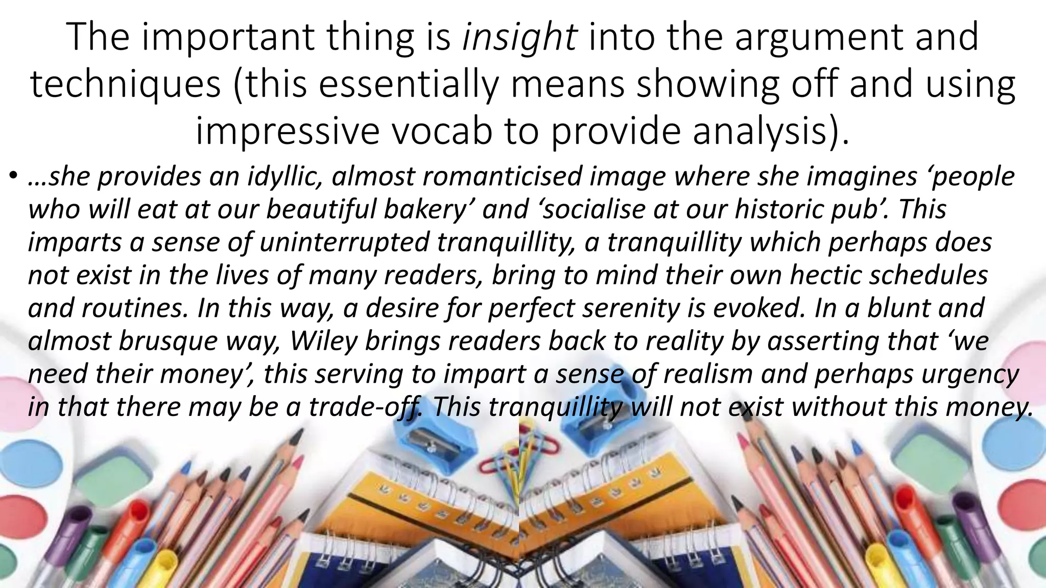 Language Analysis Structure - For Language Analysis Essay (English ...