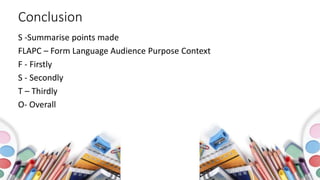 Language Analysis Structure - For Language Analysis Essay (English ...