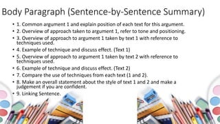 Language Analysis Structure - For Language Analysis Essay (English ...