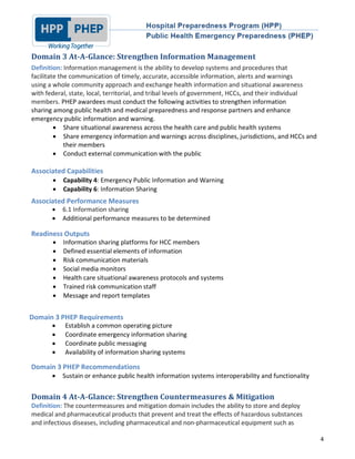 Details on Emergency Support Function no. 8 -- Hospital Emergency ...