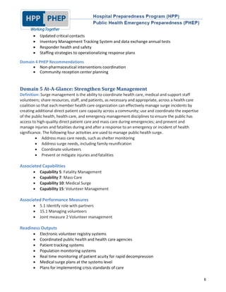 Details on Emergency Support Function no. 8 -- Hospital Emergency ...
