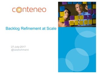 Backlog Refinement at Scale | PDF
