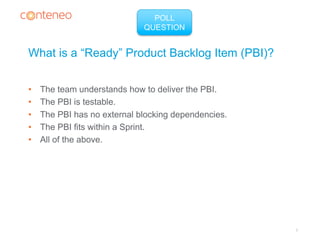 Backlog Refinement at Scale | PDF