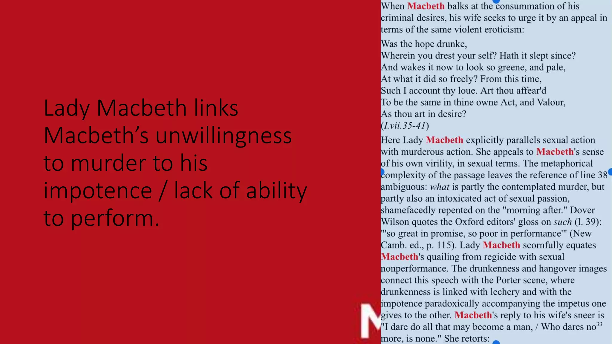 Macbeth Scholarly Ideas part 2 - sexuality, witchcraft and gender | PPTX