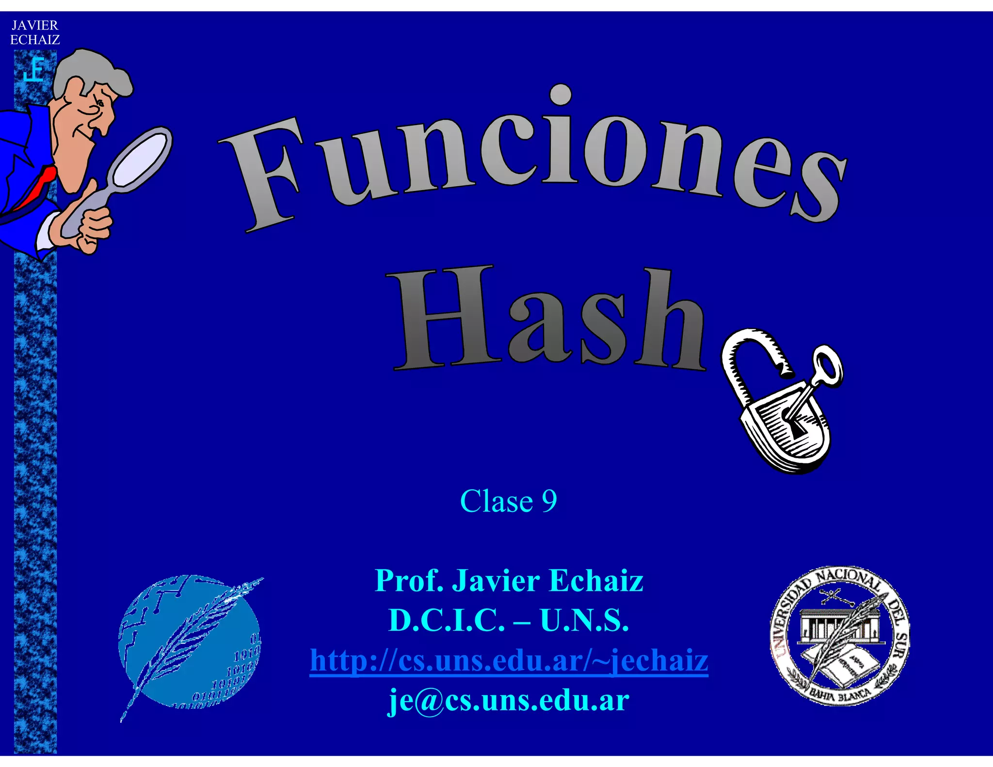 Funciones Hash | PPT