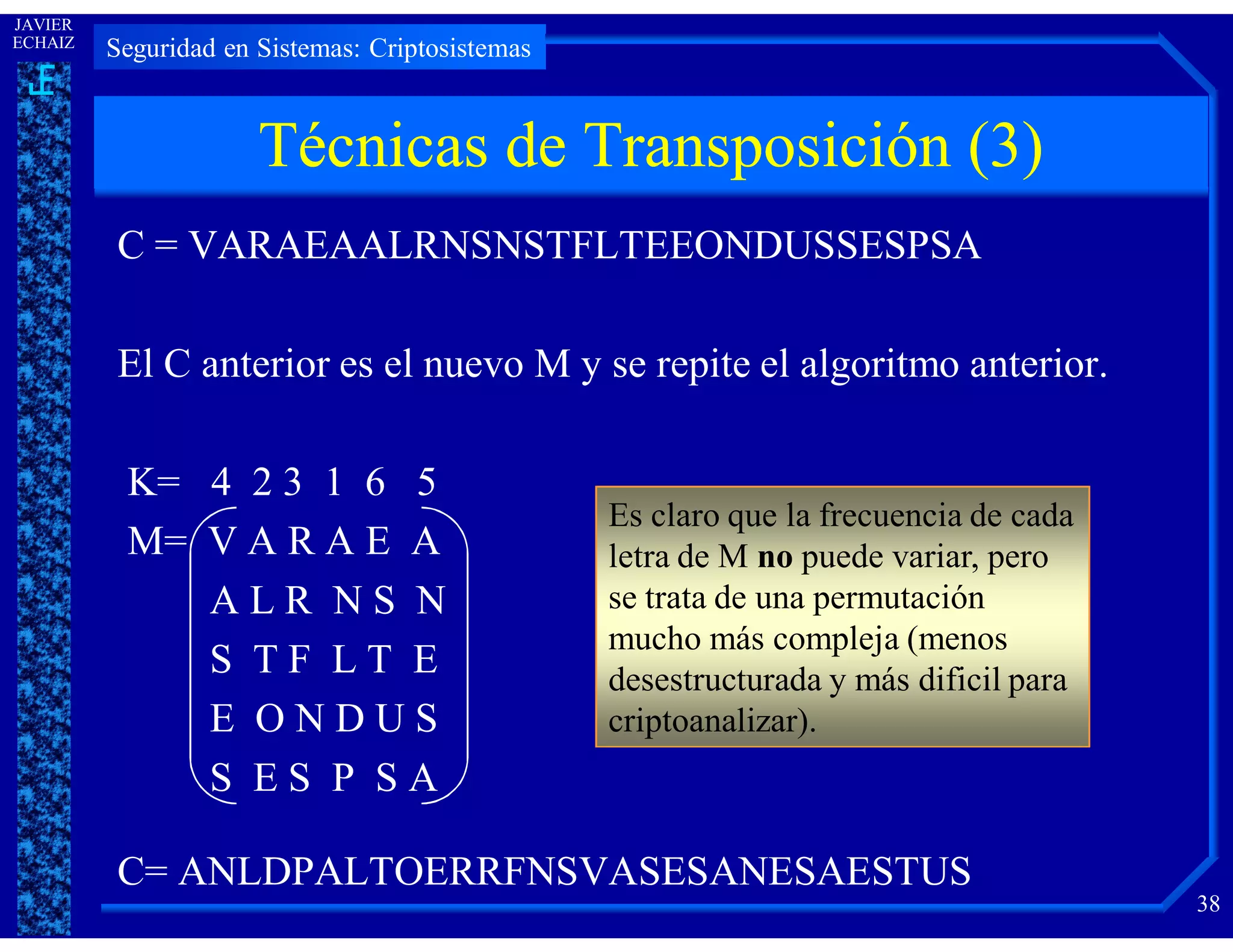Criptosistemas Clásicos | PPT