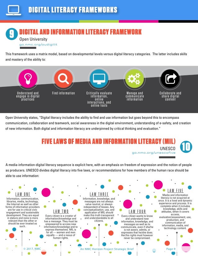 NMC Strategic Brief - Digital Literacy in Higher Education