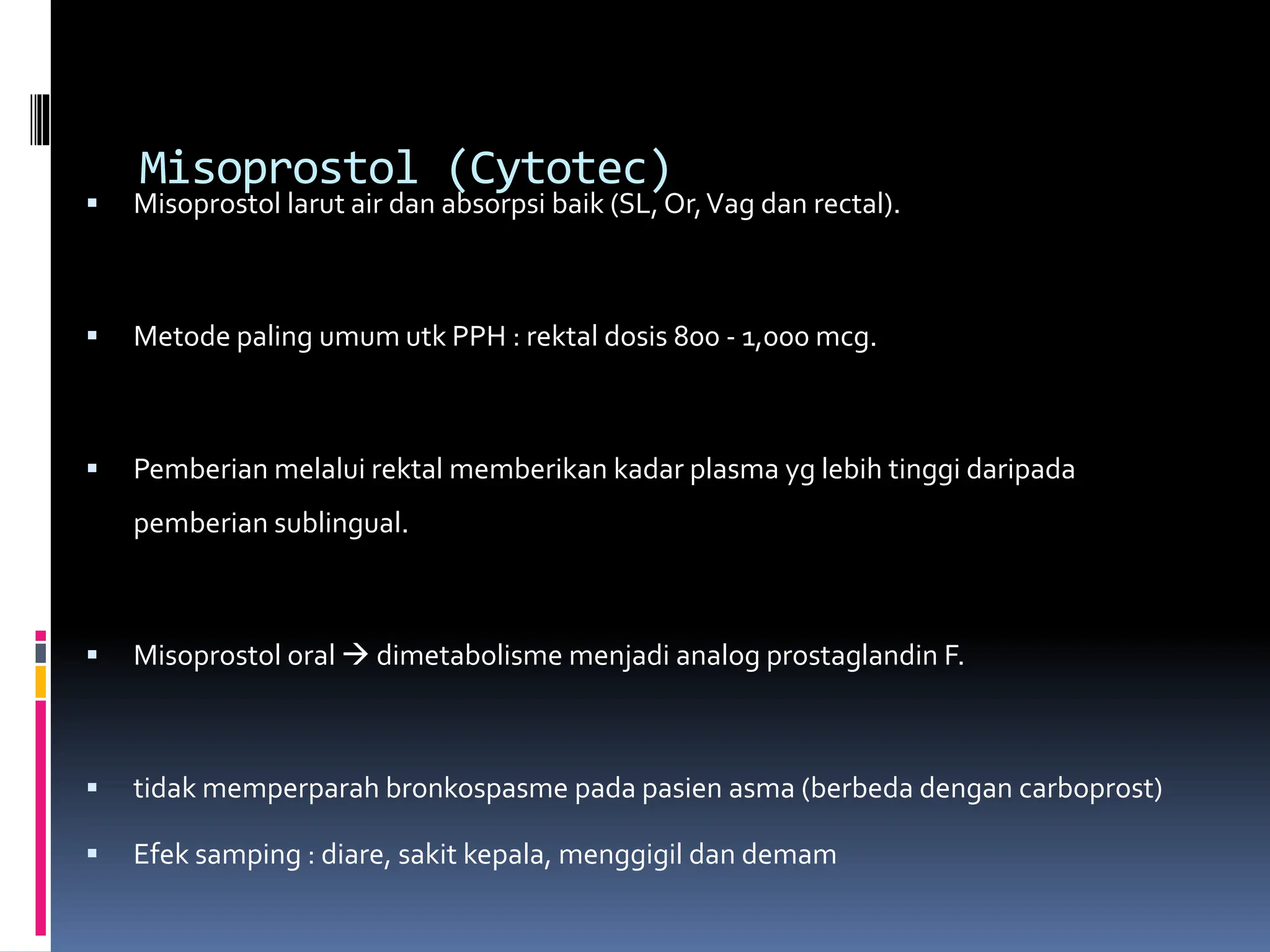 Obat pada masa kehamilan: uteretonik dan tokolitik | PPTX
