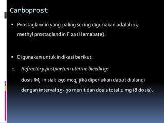 Obat pada masa kehamilan: uteretonik dan tokolitik | PPTX