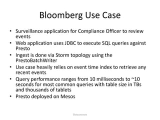Presto/Accumulo: Lessons Learned | PPT