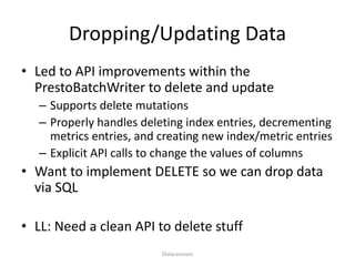 Presto/Accumulo: Lessons Learned | PPT