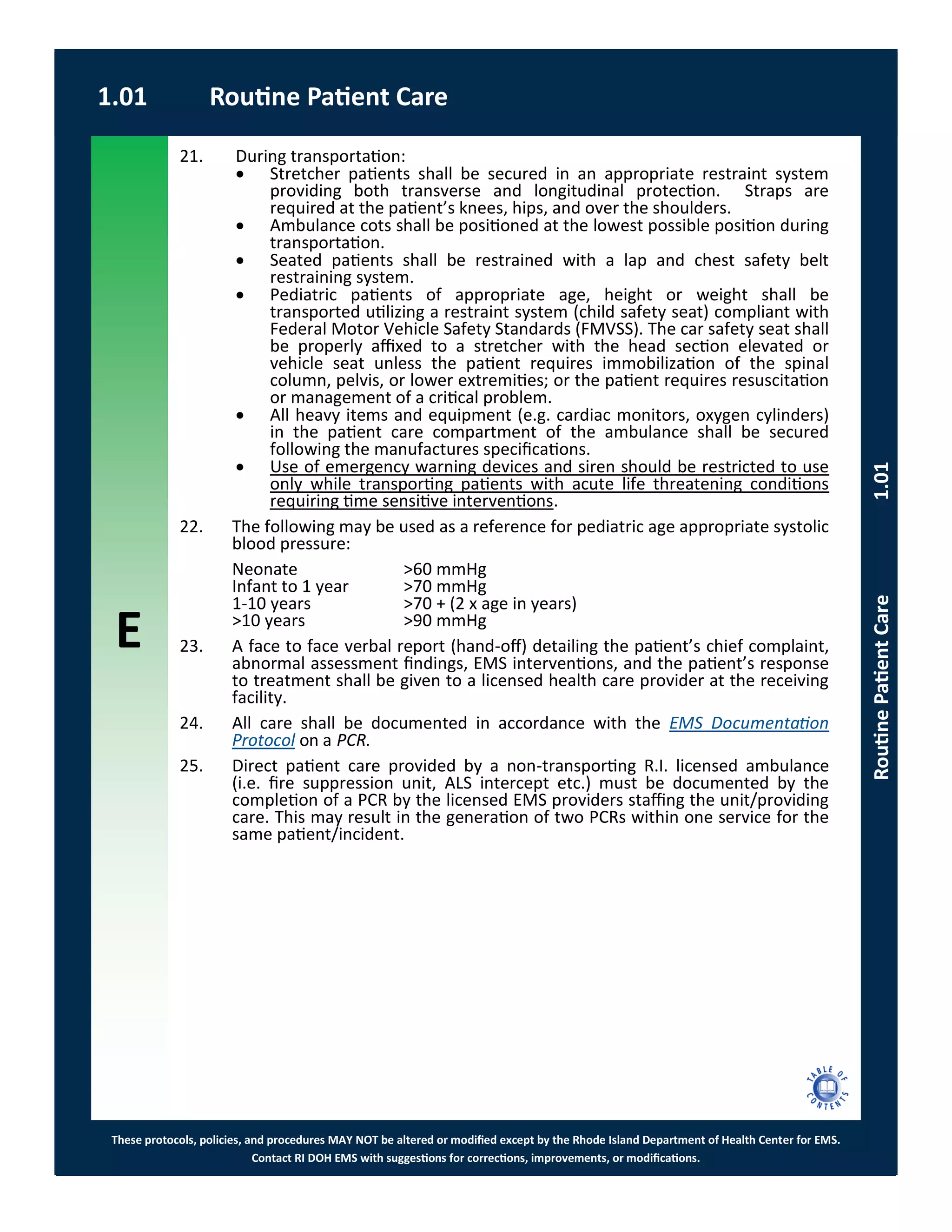 2017 RI EMS Statewide Protocols - 2017-01 | PDF