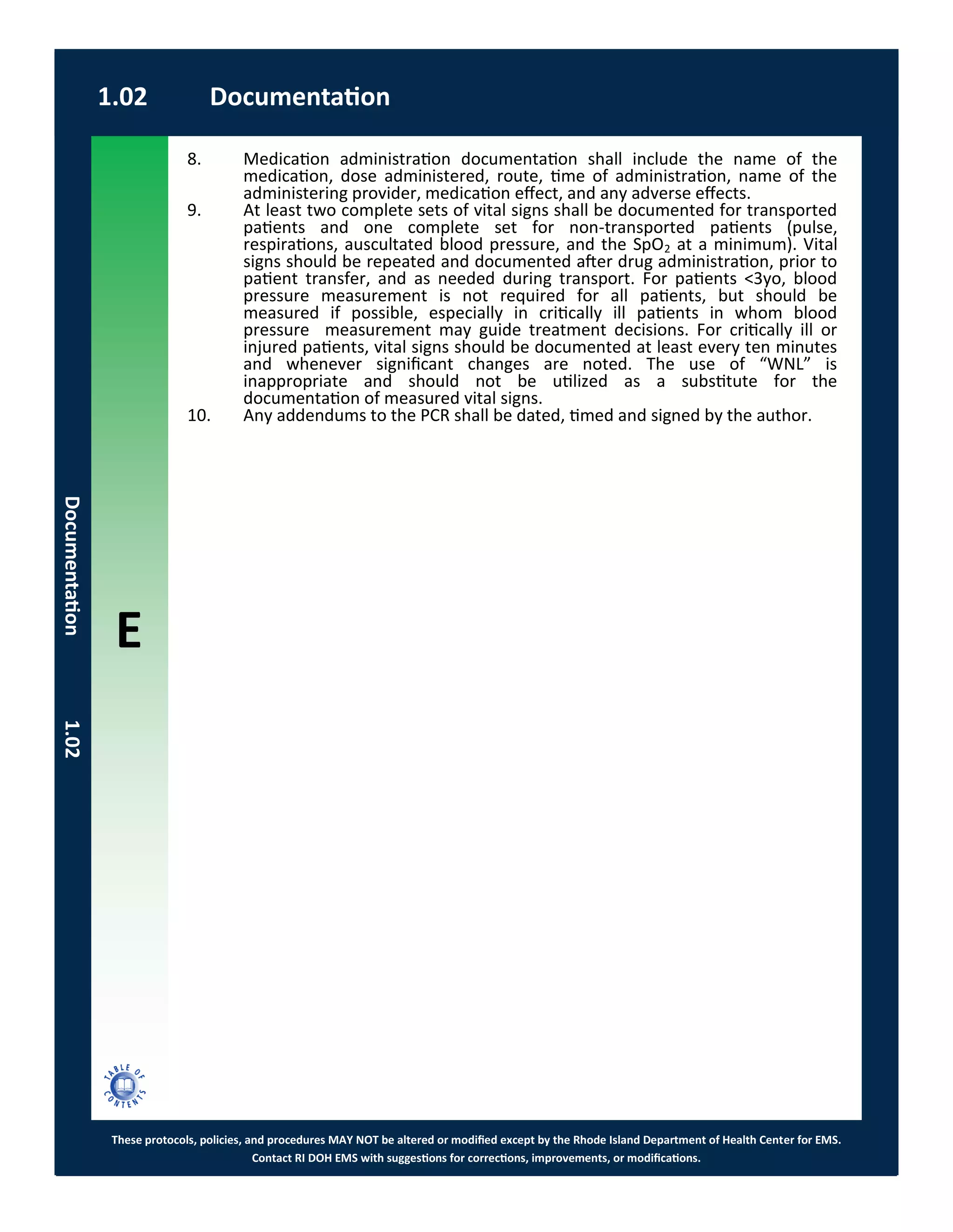 2017 RI EMS Statewide Protocols - 2017-01 | PDF