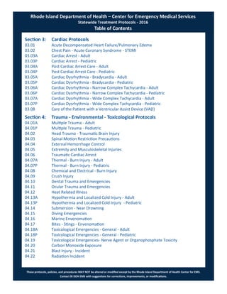 2017 RI EMS Statewide Protocols - 2017-01 | PDF