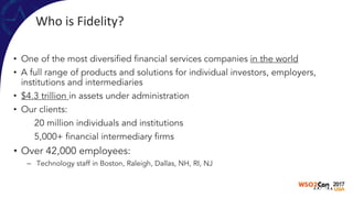 WSO2Con USA 2017: Brokerage as a Service (BaaS), Transforming Fidelity ...