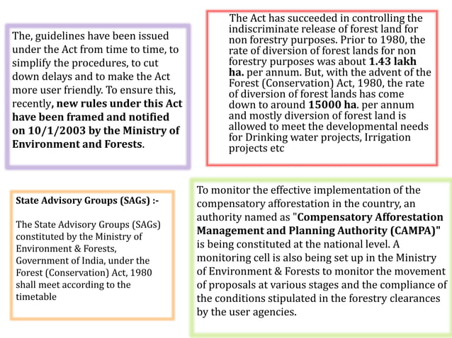 forest conservation act 1980 | PPTX