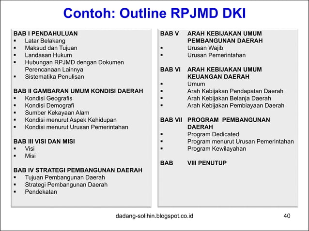 Dokumen Perencanaan Pembangunan Daerah dan Penyelarasan RPJMD-RPJMN | PDF