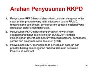 Strategi Percepatan Pembangunan Daerah dalam Penyusunan RKPD | PDF