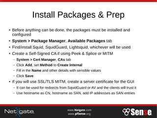Squid, SquidGuard, and Lightsquid on pfSense 2.3 & 2.4 - pfSense ...