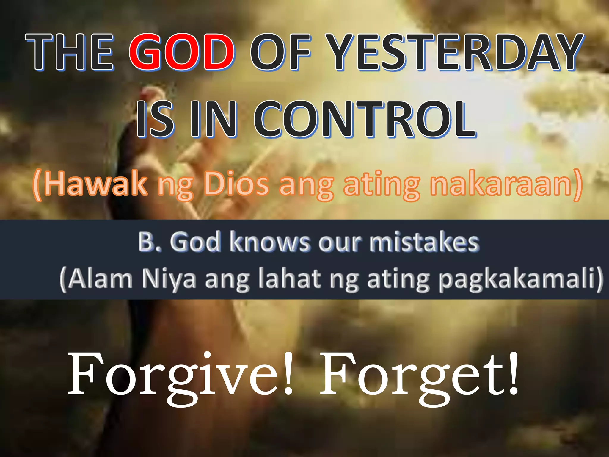 Church Sermon: God of Yesterday | PPT