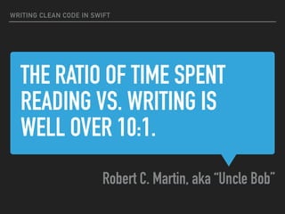 Writing Clean Code in Swift | PDF