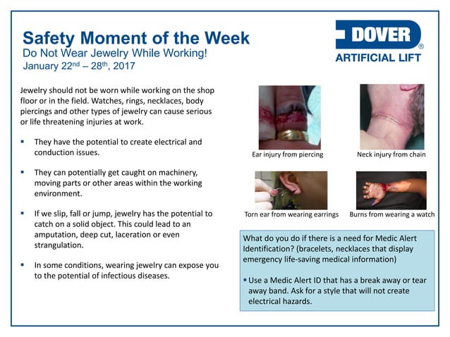Dover ALS Safety Moment of the Week 23-Jan-2017 | PPT