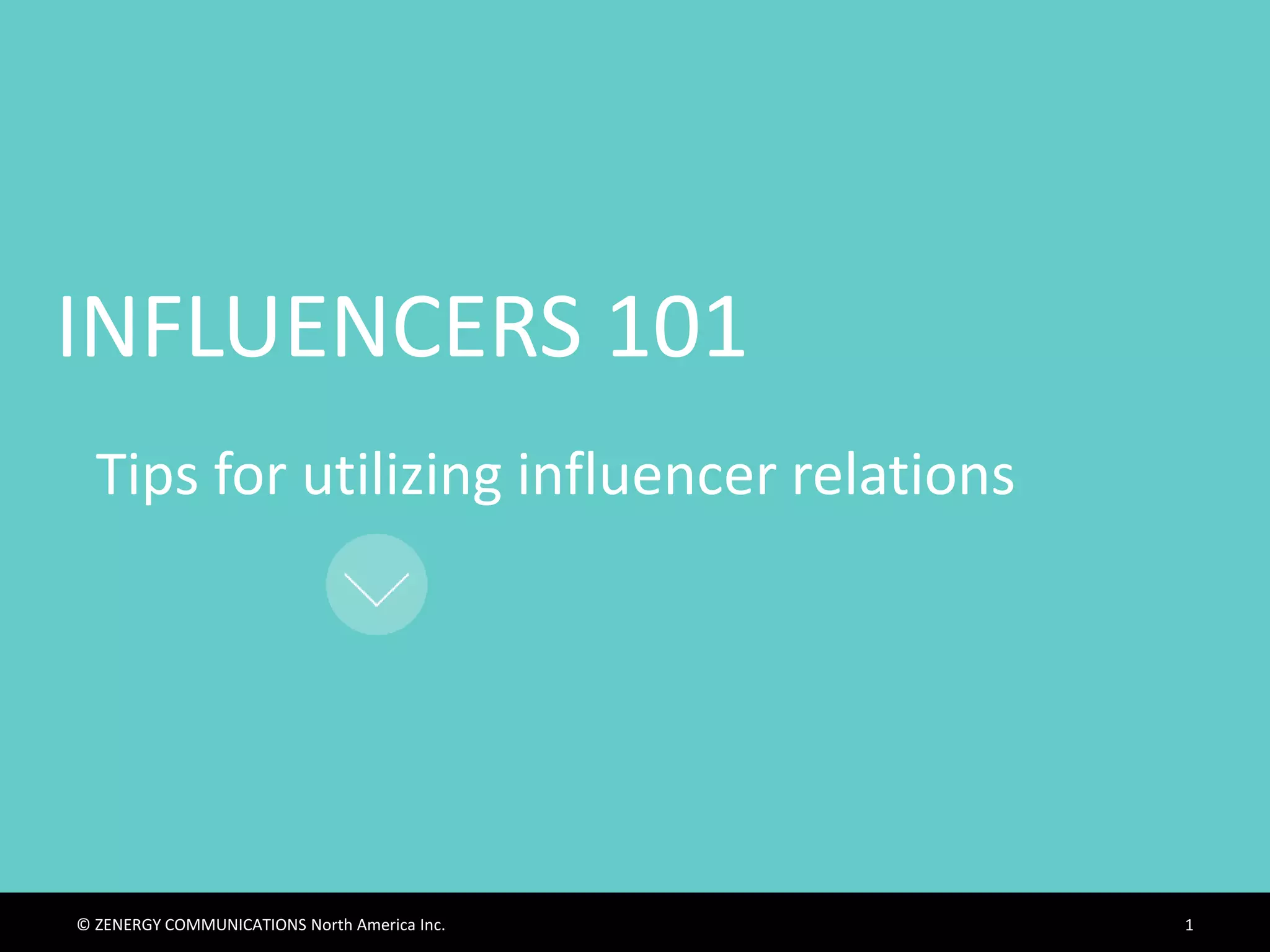 Influencers 101 | PPT