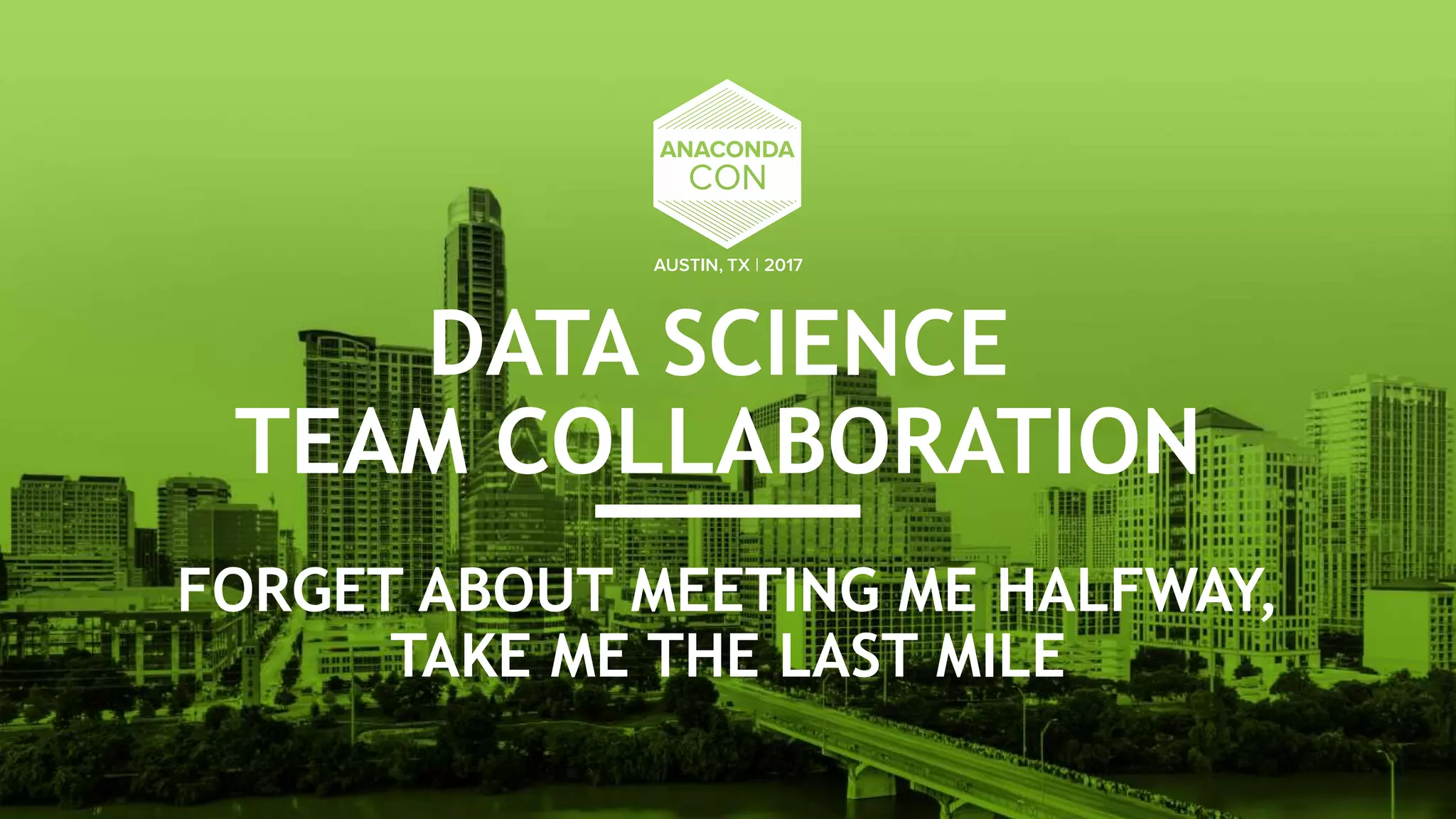 Anaconda Data Science Collaboration | PPTX