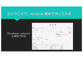 標準の印刷機能で少し頑張ってみました / kintone Café 広島 Vol.2 | PPT