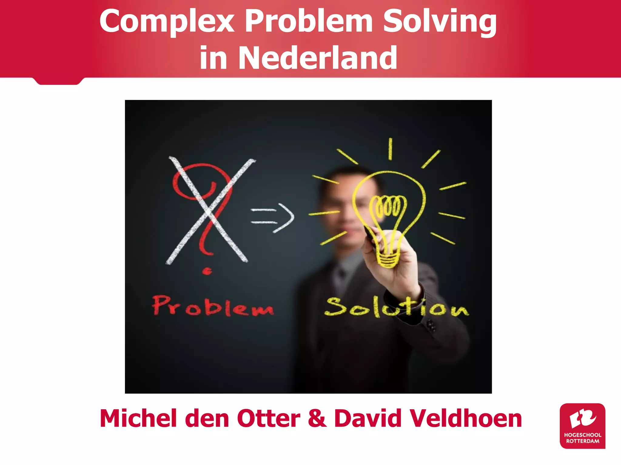 Complex Problem Solving in Nederland, een studie | PDF