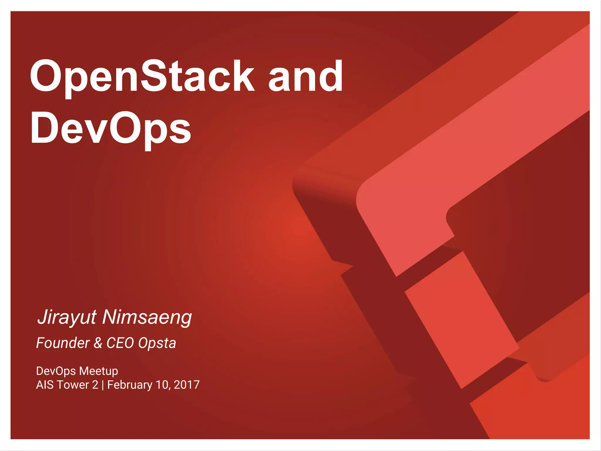 Openstack And Devops Devops Meetup Ppt