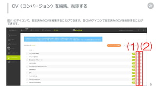 Ptengine CV（コンバージョン）設定、ファネル設定 | PPTX | Technology & Computing